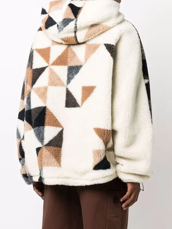 424 Fleece Geometric-detail Sweatshirt
