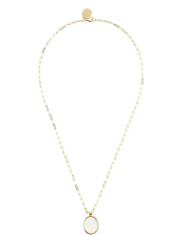 Simone Rocha Porcelain Medallion Necklace - Gold