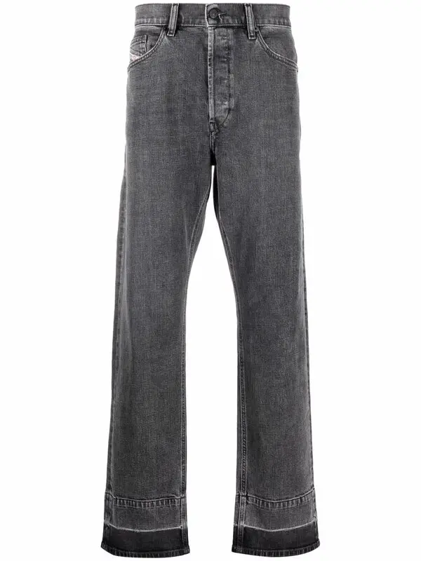 DIESEL® D-macs Straight Leg Jeans - Black