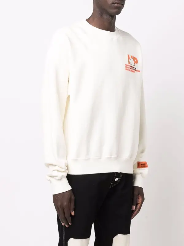 Heron Preston Printed Sweatshirt - Neutrals