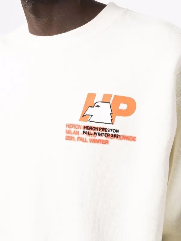 Heron Preston Printed Sweatshirt - Neutrals