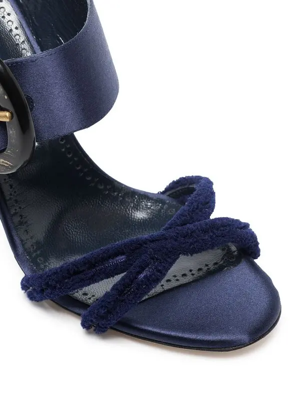 Manolo Blahnik Guey Open-toe 105mm Mules