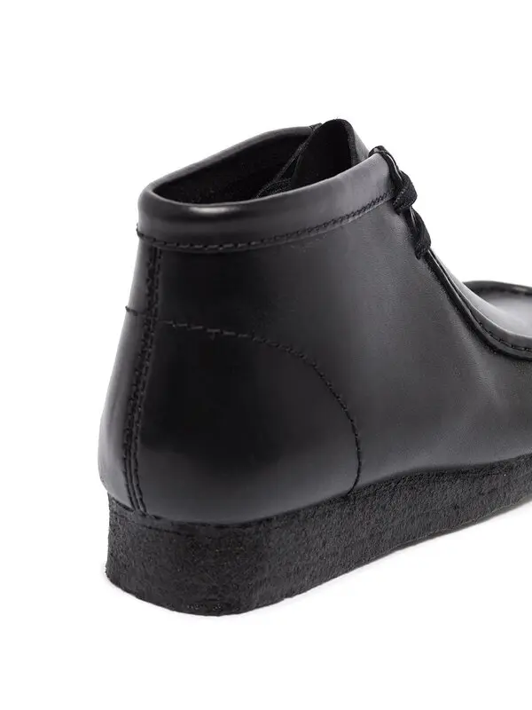 Clarks Wallabee Leather Boots - Black