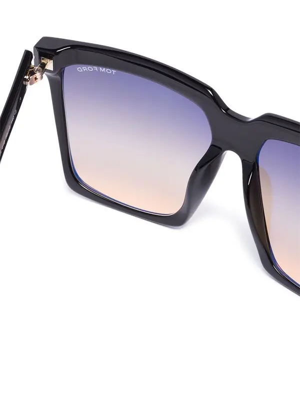 TOM FORD Sabrina Square-frame Sunglasses - Black