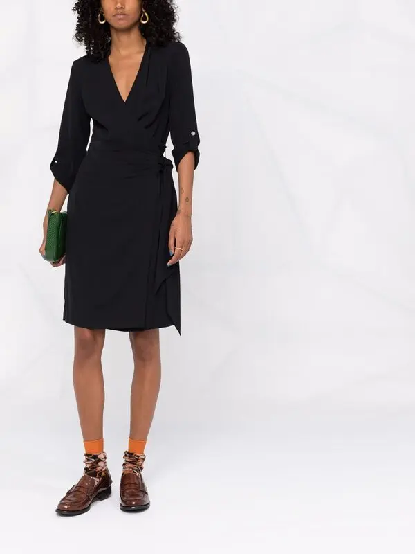 Ralph Lauren Three-quarter Sleeve Wrap Dress