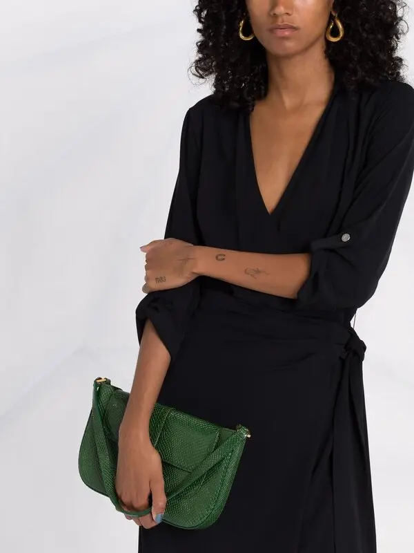 Ralph Lauren Three-quarter Sleeve Wrap Dress