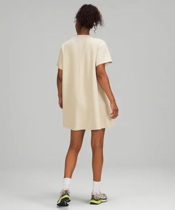 lululemon ribbed softstreme t-shirt dress lululemon Lightweight Softstreme Ruched T-Shirt Dress - Size XS