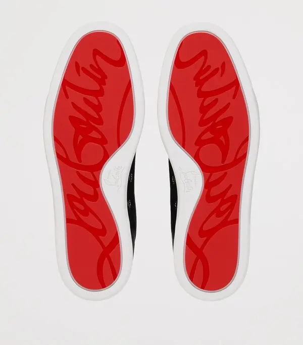 CHRISTIAN LOUBOUTIN Rantulow Leather Sneakers - Black