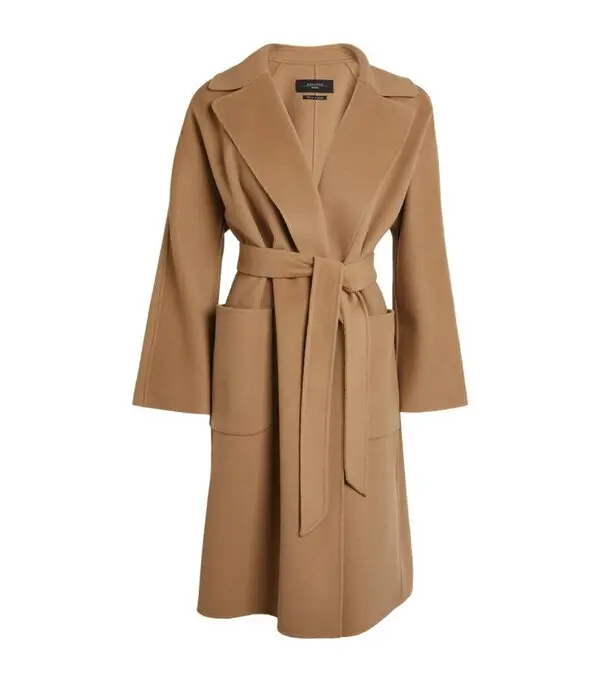 Max Mara Virgin Wool Belted Coat