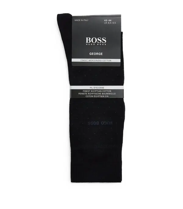 BOSS George Pin Dot Socks - Navy