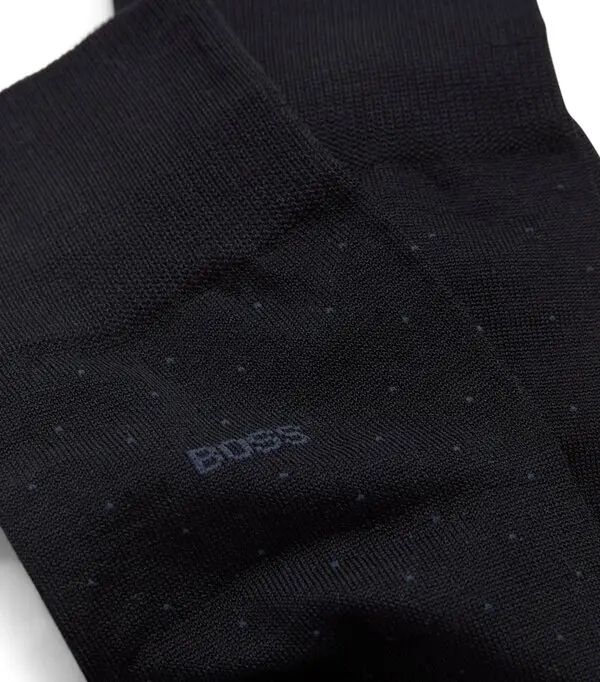 BOSS George Pin Dot Socks - Navy