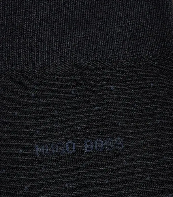 BOSS George Pin Dot Socks - Navy