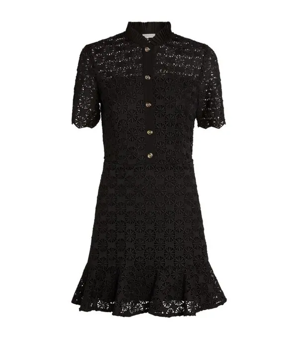 Sandro Lace Mini Dress - Black