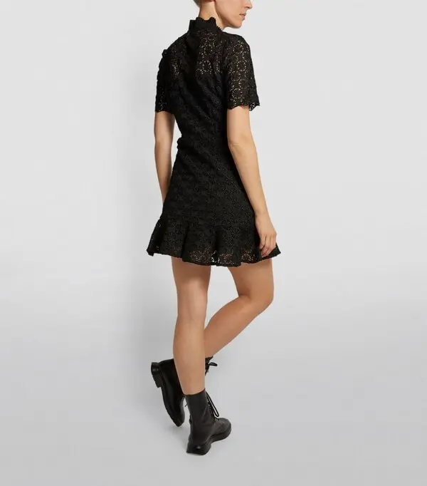 Sandro Lace Mini Dress - Black