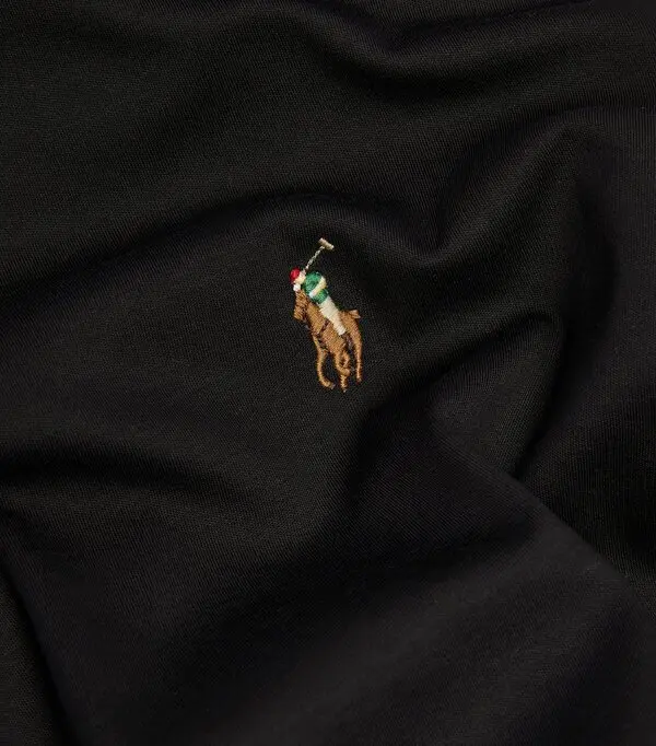 Polo Ralph Lauren Pima Cotton Long-sleeve Polo Shirt - Black