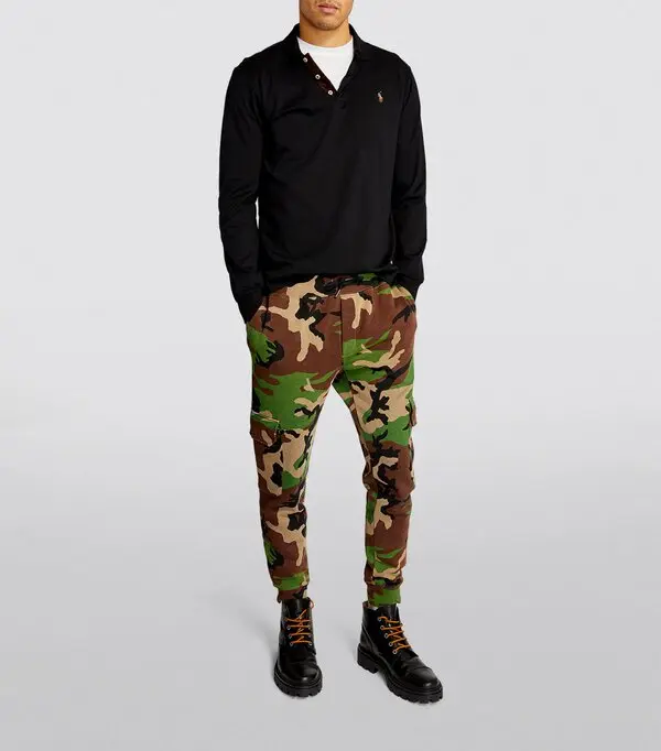 Polo Ralph Lauren Pima Cotton Long-sleeve Polo Shirt - Black