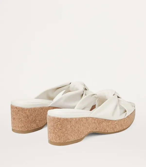 JIMMY CHOO Avenue 50 Leather Mules - White