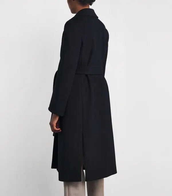 Max & Co. Wool Runaway Belted Coat - Blue