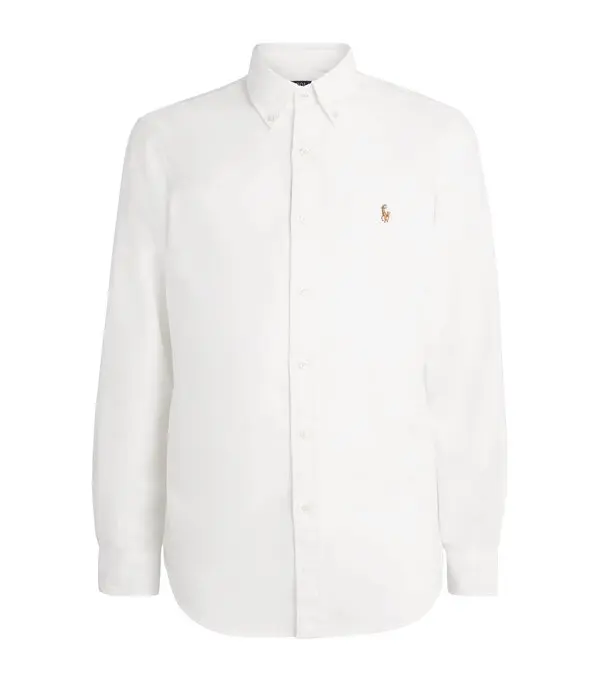 Polo Ralph Lauren Custom Fit Polo Pony Oxford Shirt - White