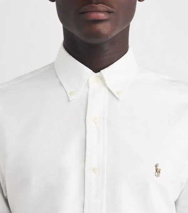 Polo Ralph Lauren Custom Fit Polo Pony Oxford Shirt - White