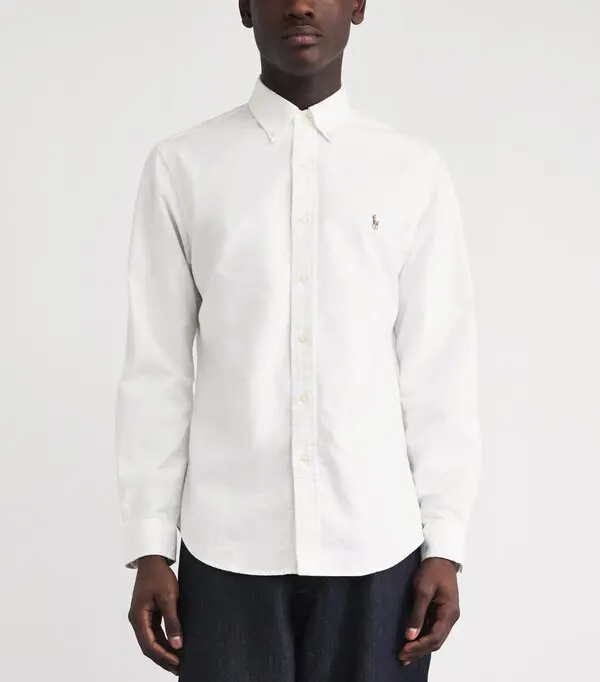 Polo Ralph Lauren Custom Fit Polo Pony Oxford Shirt - White