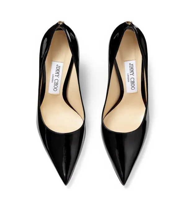 JIMMY CHOO Love 100 Patent Pumps - Black