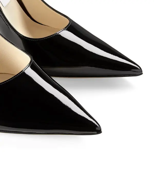 JIMMY CHOO Love 100 Patent Pumps - Black