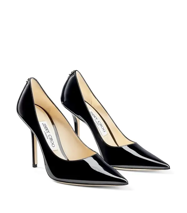 JIMMY CHOO Love 100 Patent Pumps - Black