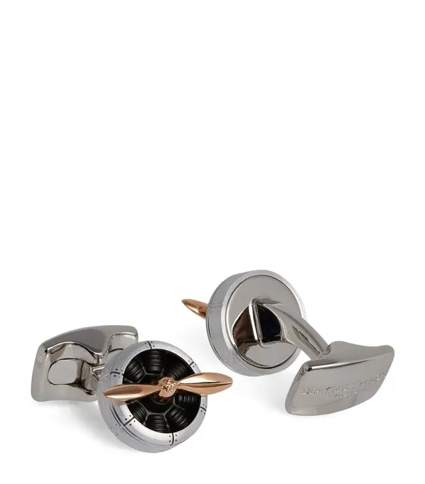 DEAKIN & FRANCIS Sopwith Propeller Cufflinks - Silver