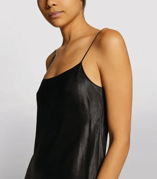 Vince Strappy Slip Midi Dress - Black