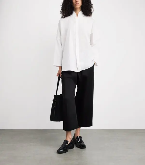 Eskandar Cropped Japanese Trousers