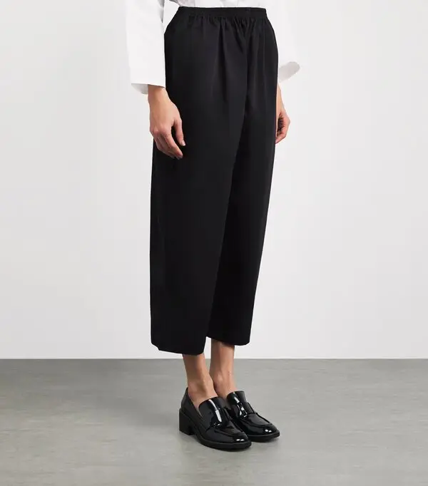 Eskandar Cropped Japanese Trousers