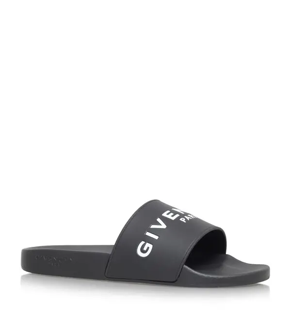 Givenchy Logo Slides - Black