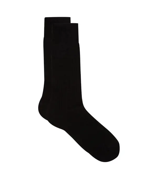 Pantherella Cashmere-blend Socks - Black