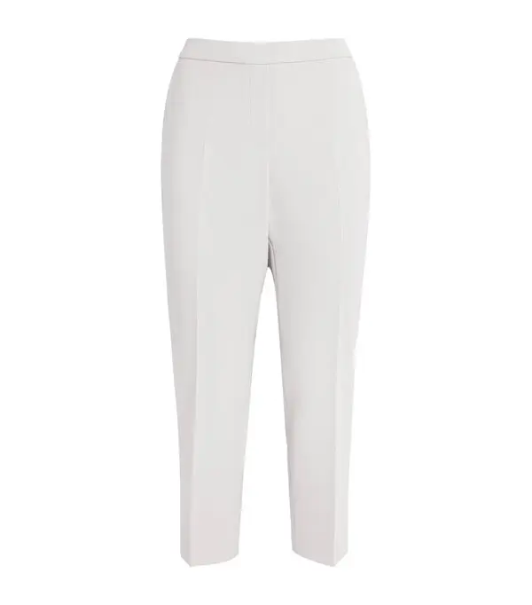 Theory Cropped Treeca Trousers - Ivory