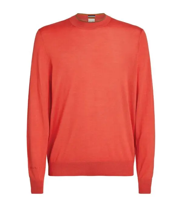 Paul Smith Merino Wool Crew Neck Sweater - Orange