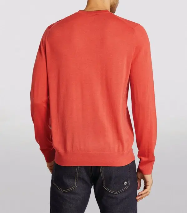 Paul Smith Merino Wool Crew Neck Sweater - Orange
