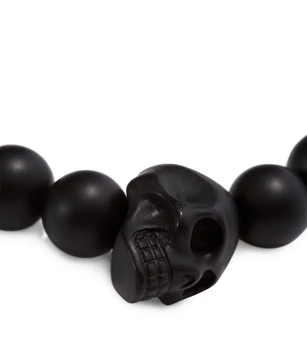 Alexander McQueen Beaded Skull Bracelet