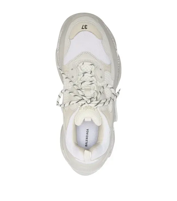 Balenciaga Triple S Clear Sole Sneakers - White