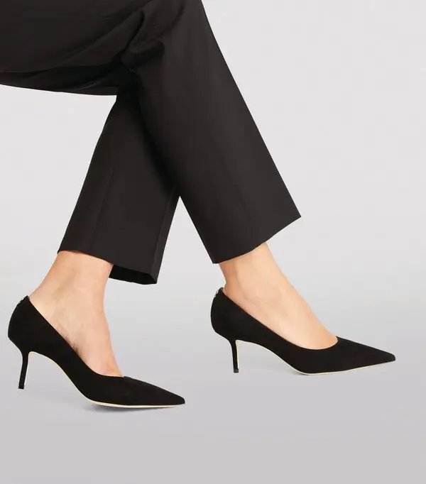 JIMMY CHOO Love 65 Suede Pumps - Black