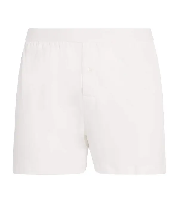 Sunspel Sea Island Cotton Boxer Shorts - White