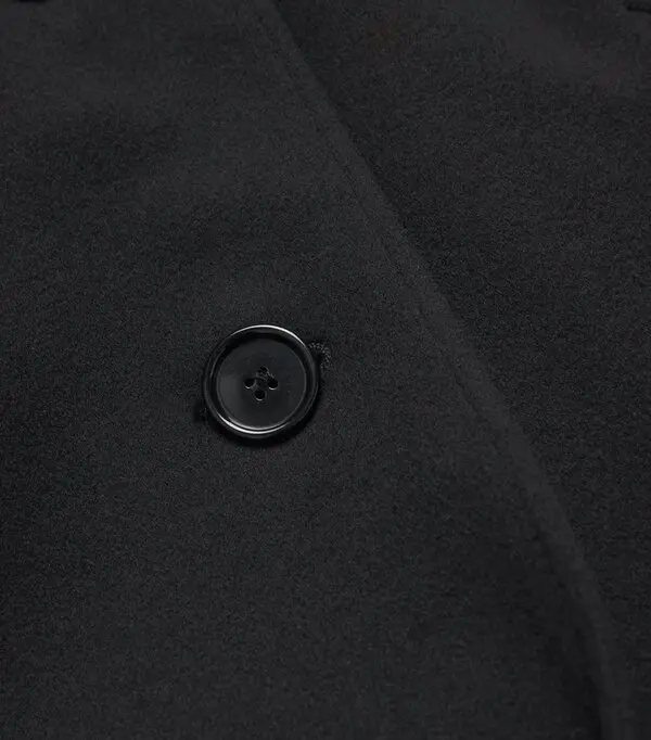 Canali Wool-cashmere Overcoat - Black