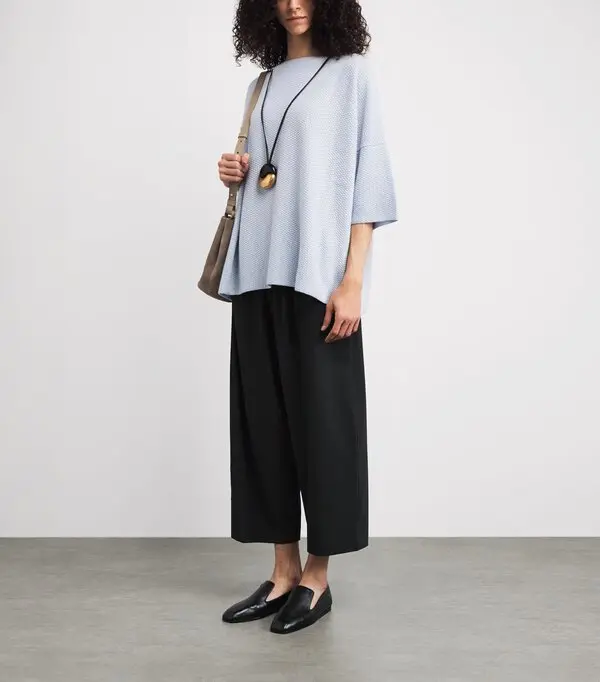 Eskandar Wide-leg Japanese Trousers - Grey