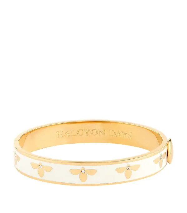 Halcyon Days Bee Bangle - Beige