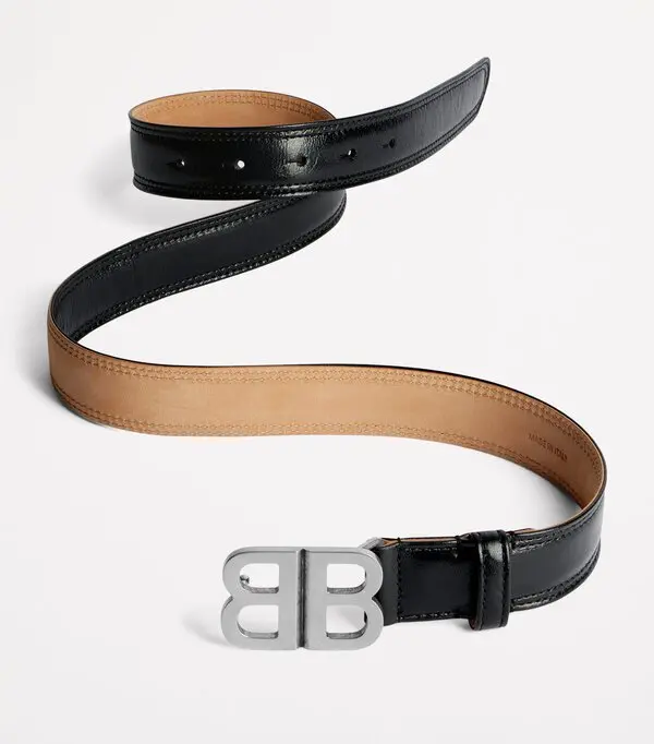 Balenciaga Leather Bb Belt