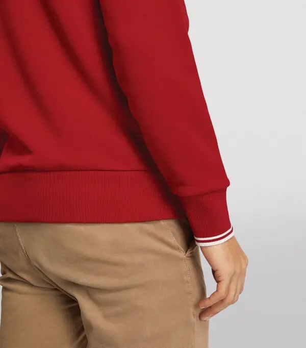 Fred Perry Laurel Wreath Sweatshirt - Red