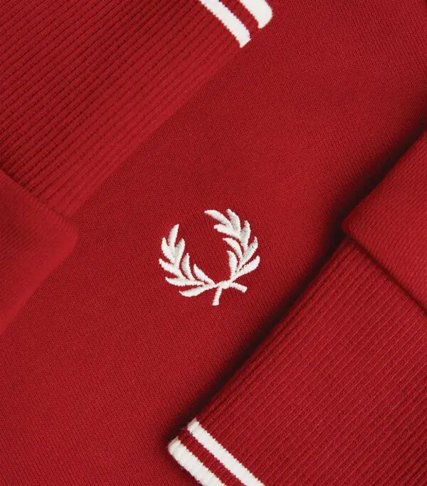Fred Perry Laurel Wreath Sweatshirt - Red
