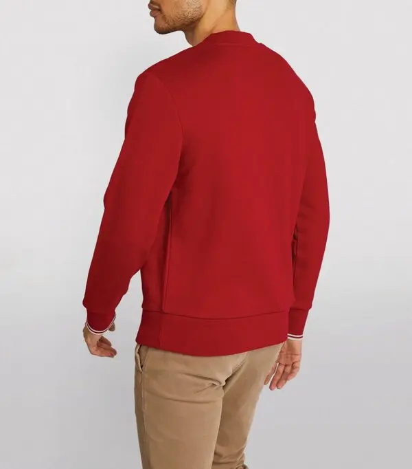 Fred Perry Laurel Wreath Sweatshirt - Red