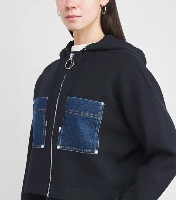 Sandro Zip-up Hoodie - Blue