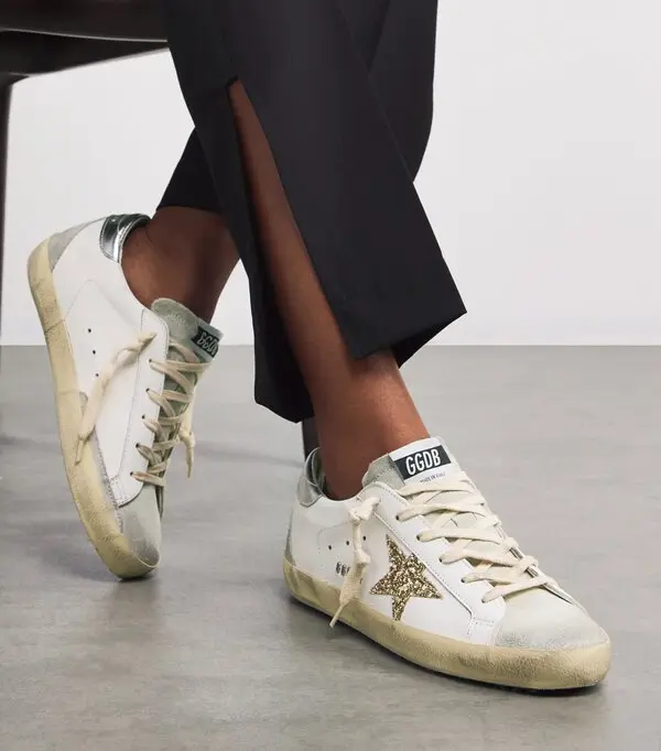 GOLDEN GOOSE Super-star Leather Sneakers - White